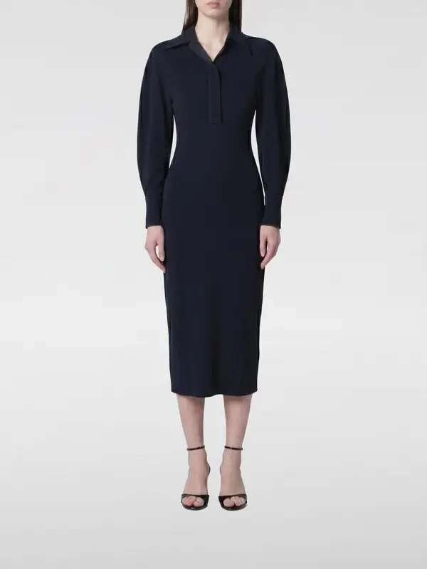 Victoria Beckham Slim Fit Midi Polo Dress