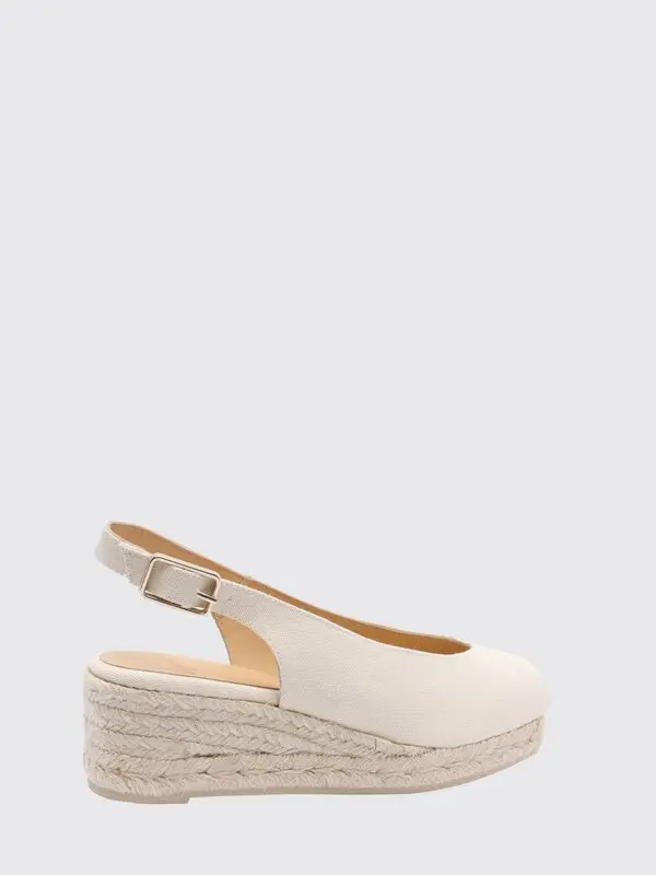 CastaÑer Mid-wedge Canvas Espadrille Sandals With Open Toe And Ankle Strap