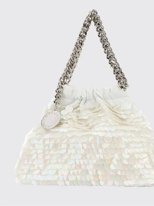 Stella McCartney Small Falabella Sequined Satin Handbag With Chain Detail