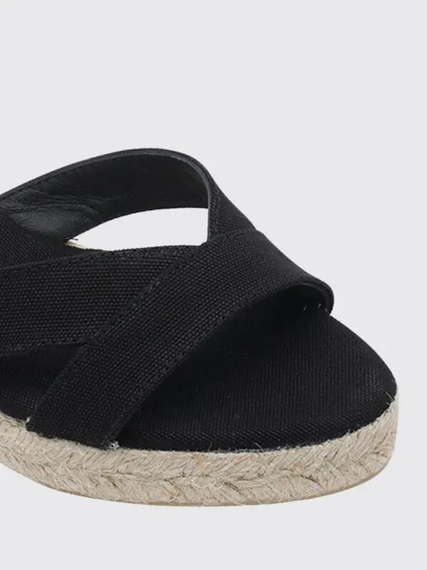 CastaÑer Bruna Mid-wedge Canvas Espadrilles With Adjustable Ankle Strap