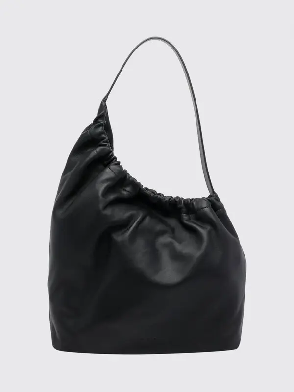 AESTHER EKME Ruched Lamb Leather Shoulder Bag
