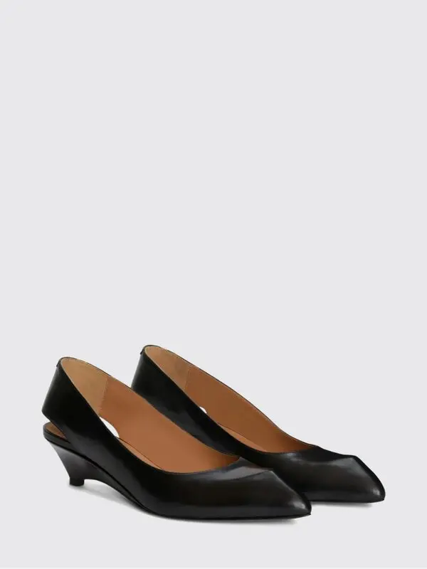JIL SANDER Leather Slingback Court Shoes