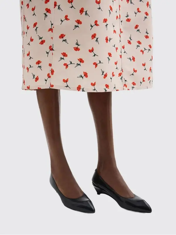 JIL SANDER Leather Slingback Court Shoes
