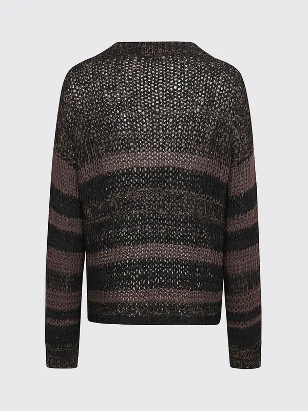 ROBERTO COLLINA Striped V-neck Sweater