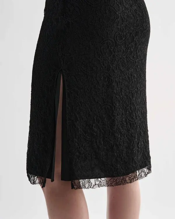 Veronica De Piante Nola Lace Midi Skirt