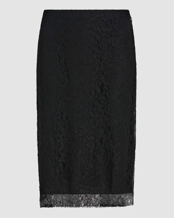 Veronica De Piante Nola Lace Midi Skirt