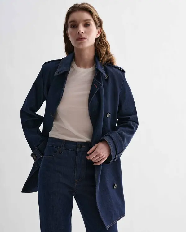 Veronica De Piante Charlotte Denim Trench Coat