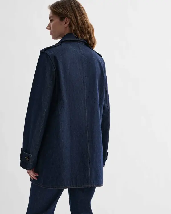 Veronica De Piante Charlotte Denim Trench Coat