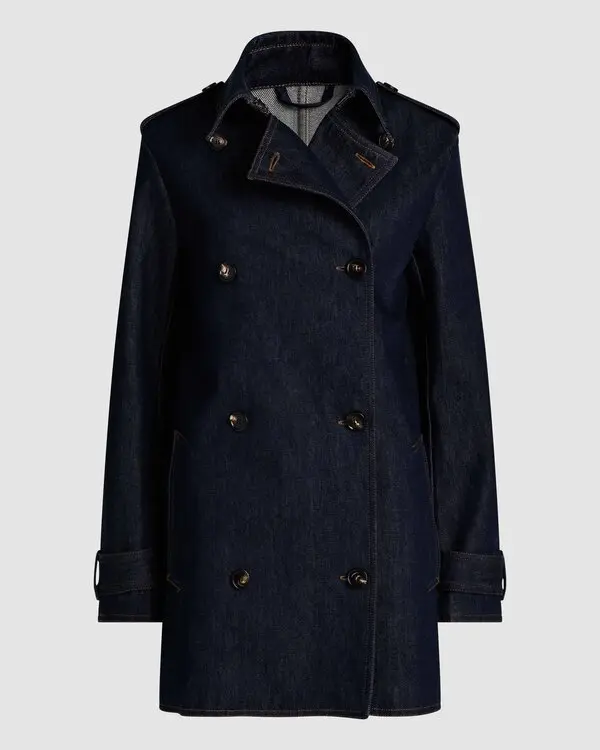 Veronica De Piante Charlotte Denim Trench Coat