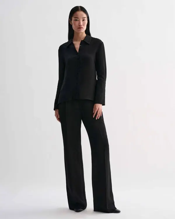 Veronica De Piante Livia Linen Shirt - Black