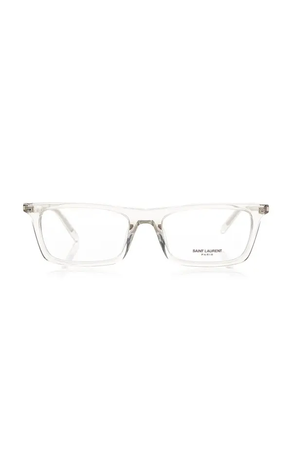 Saint Laurent Betty Square-frame Acetate Eyeglasses - Clear