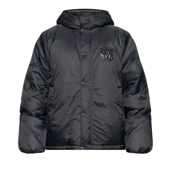 Amiri Hooded Down Jacket With Logo Detail