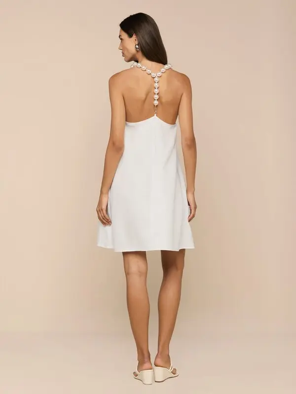 L'Agence Amora Pearl Strap Dress