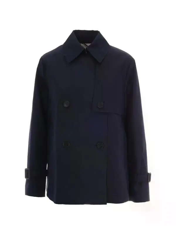 Max Mara Double-breasted Trench Coat - Blue