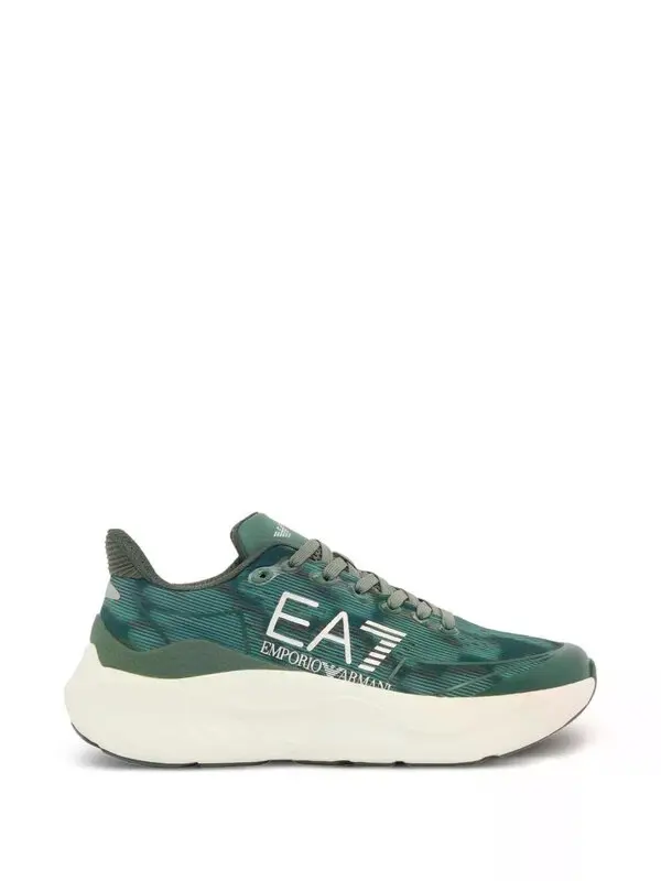 EA7 Logo-print Panelled Sneakers
