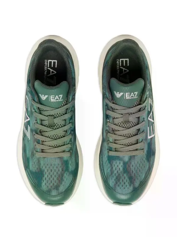 EA7 Logo-print Panelled Sneakers
