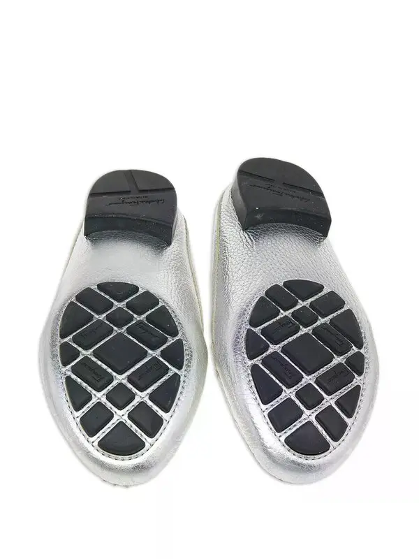 FERRAGAMO Gancini Leather Mules