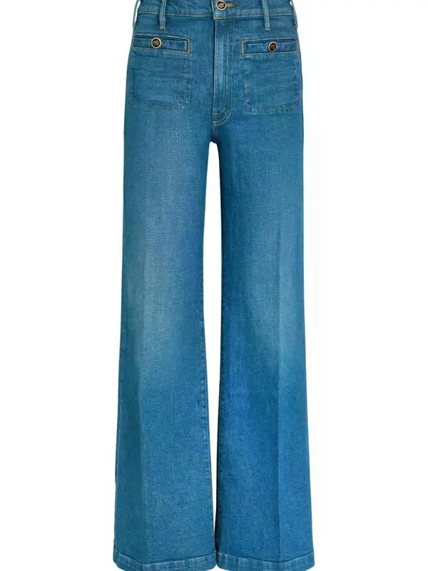 MOTHER The Stashed Hustler Roller Sneak Wide-leg Jeans