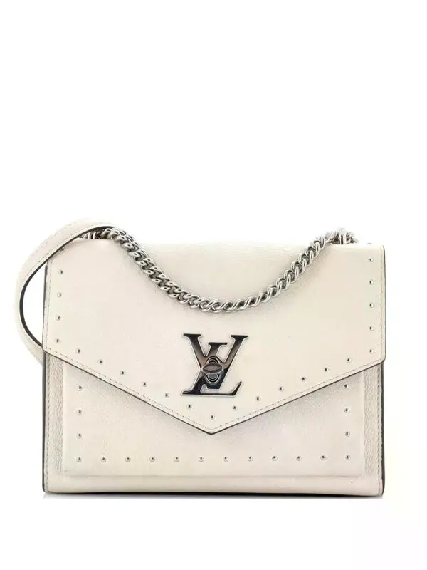 LOUIS VUITTON My Lockme Studded Leather Bb Shoulder Bag - Neutrals