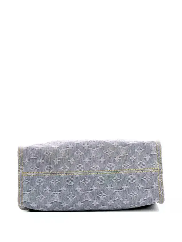 LOUIS VUITTON Onthego Mm Monogram Denim Tote Bag