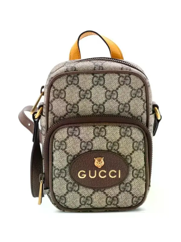 Gucci Neo Vintage Top Handle Mini Crossbody Bag - Brown