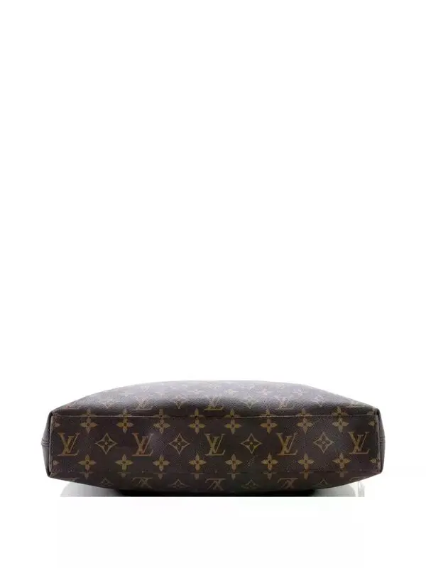 LOUIS VUITTON Porte-documents Jour Macassar Monogram Canvas Business Bag