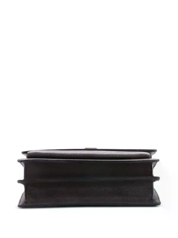 Saint Laurent Sunset Satchel Leather Medium Crossbody Bag
