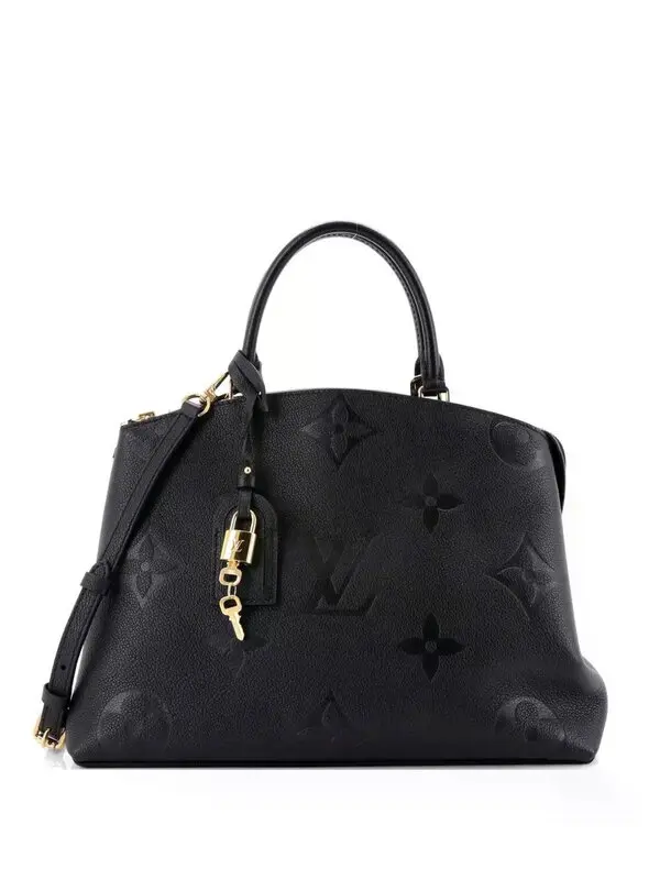 LOUIS VUITTON Grand Palais Monogram Empreinte Giant Shoulder Bag - Black