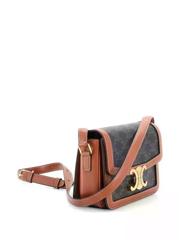 Celine Triomphe Coated Canvas Teen Shoulder Bag