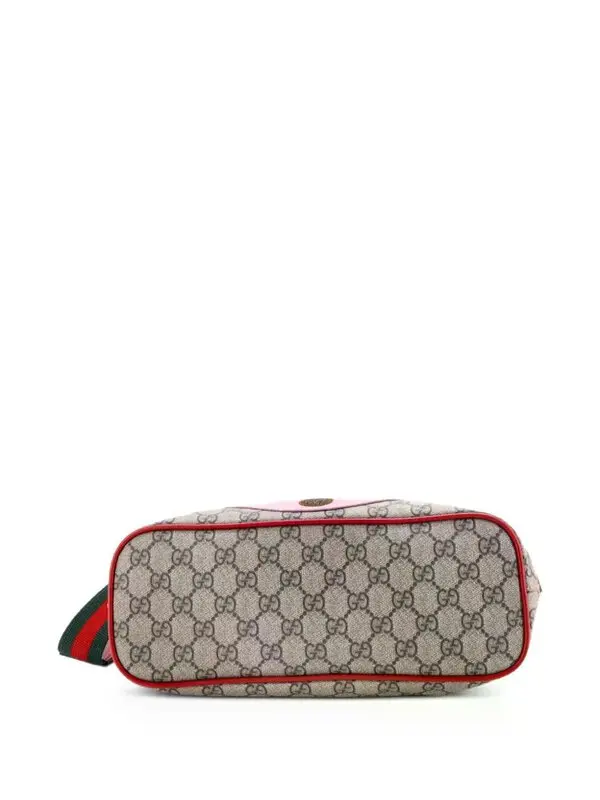 Gucci Convertible Soft Gg Coated Canvas Tote Bag With Applique