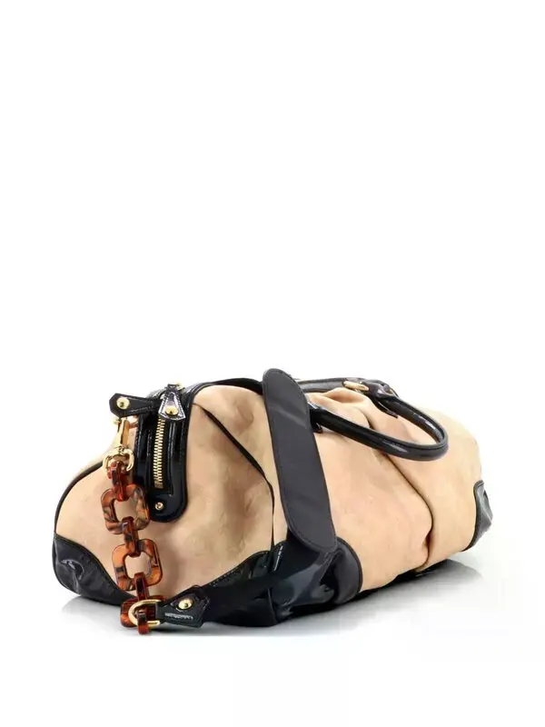 LOUIS VUITTON Stephen Monogram Embossed Leather Satchel