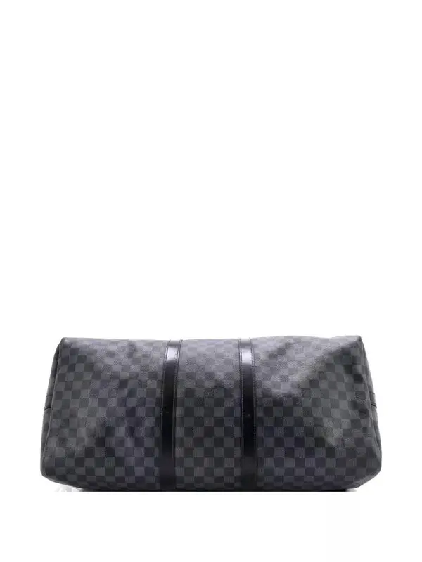 LOUIS VUITTON Keepall Bandouliere 55 Travel Bag - Black