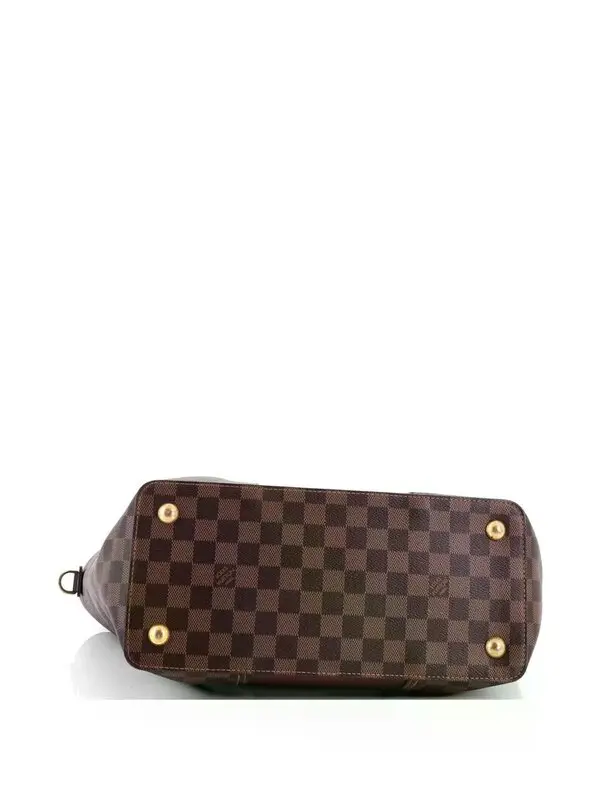 LOUIS VUITTON Damier Jersey Handbag With Leather Shoulder Strap