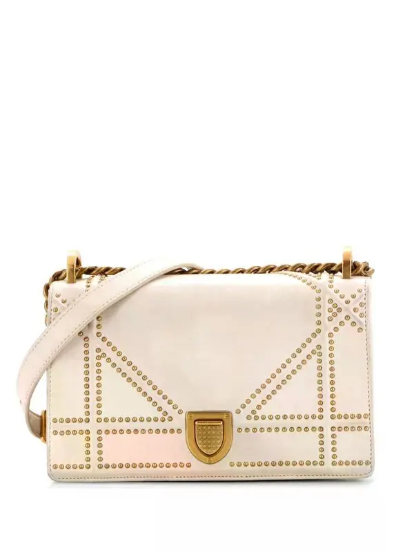 Dior Diorama Flap Bag Studded Leather Small Shoulder Bag