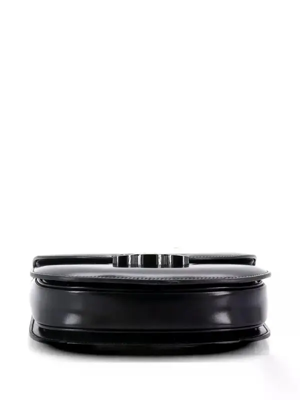 Celine Triomphe Besace Cléa Chain Flap Bag In Leather