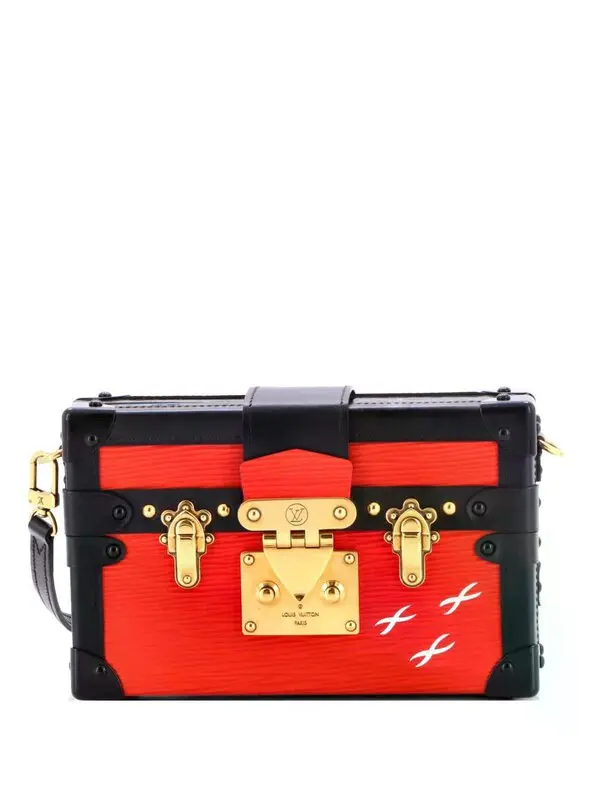 LOUIS VUITTON Petite Malle Handbag In Epi Leather - Black