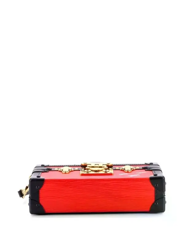LOUIS VUITTON Petite Malle Handbag In Epi Leather - Black