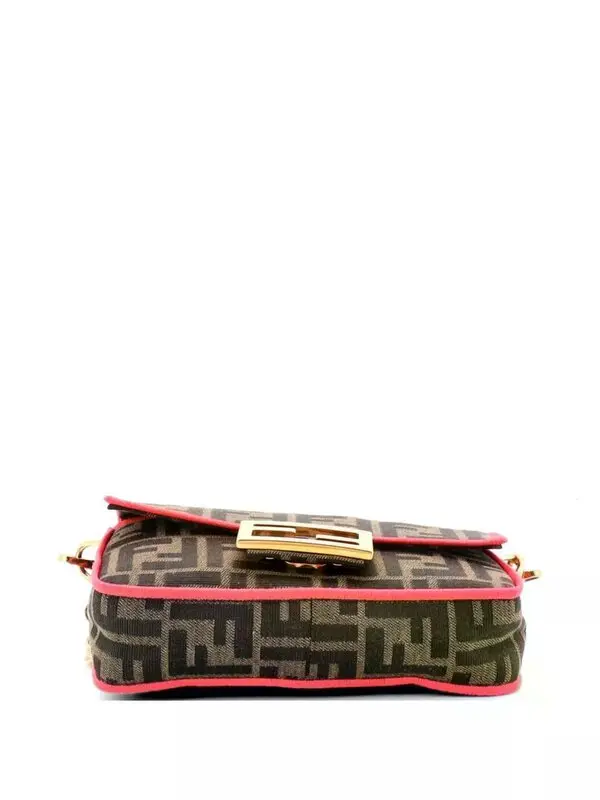 Fendi Zucca Canvas Mini Baguette Bag - Brown