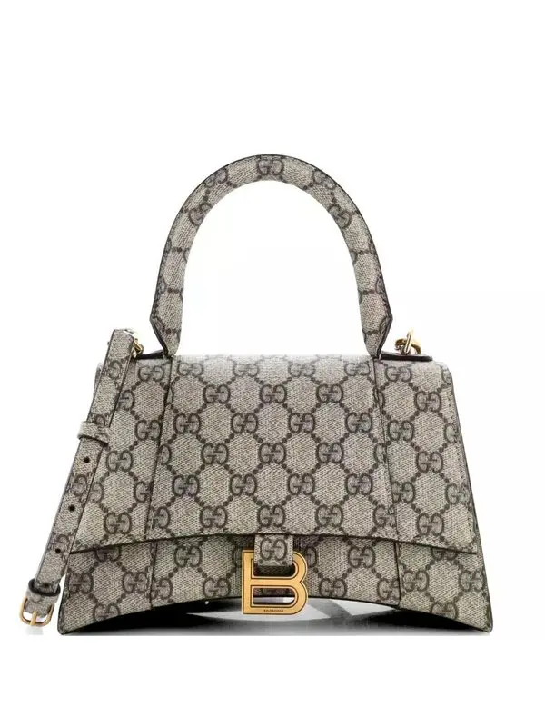 Gucci X Balenciaga The Hacker Project Hourglass Top Handle Bag - Neutrals