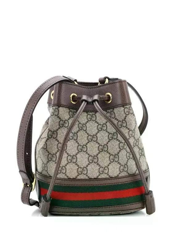 Gucci Ophidia Gg Coated Canvas Mini Bucket Bag