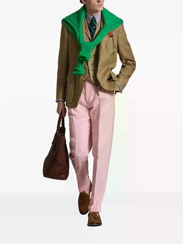 Polo Ralph Lauren Summer Tweed Plaid Waistcoat