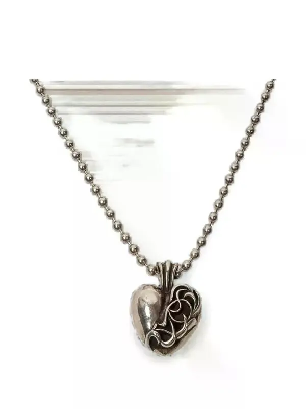 Chrome Hearts Las Vegas Heart Pendant Necklace - Silver