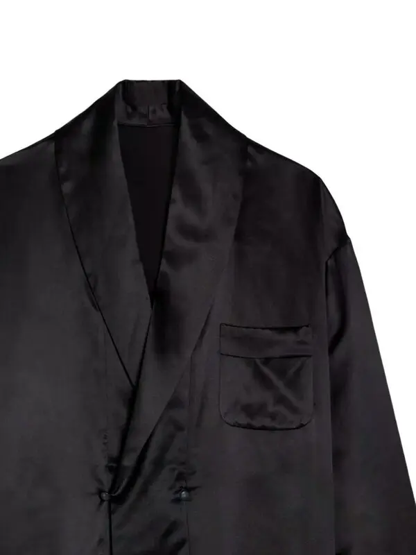 DELOS Gilbert Double-breasted Silk Jacket