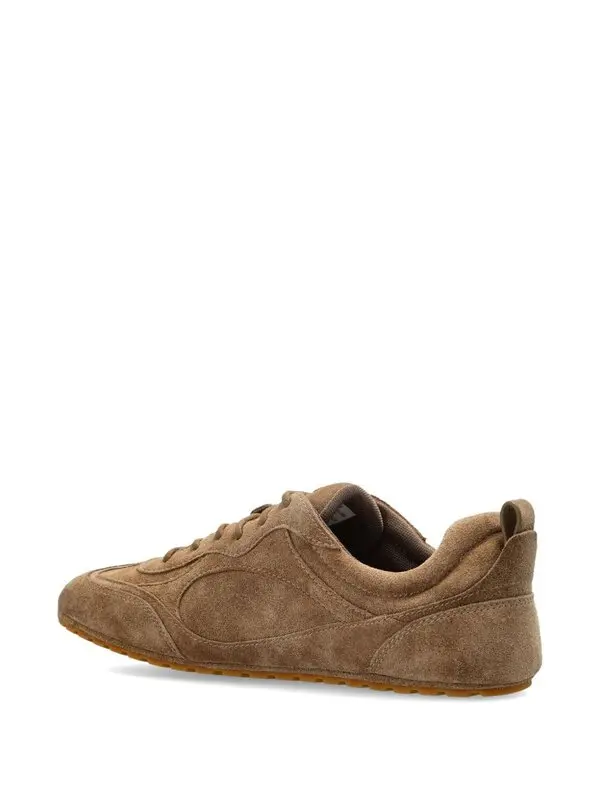 Tory Burch Suede Lace-up Sneakers - Brown
