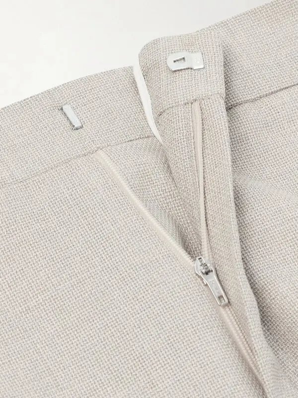 Mr P. Tapered Wool Suit Trousers