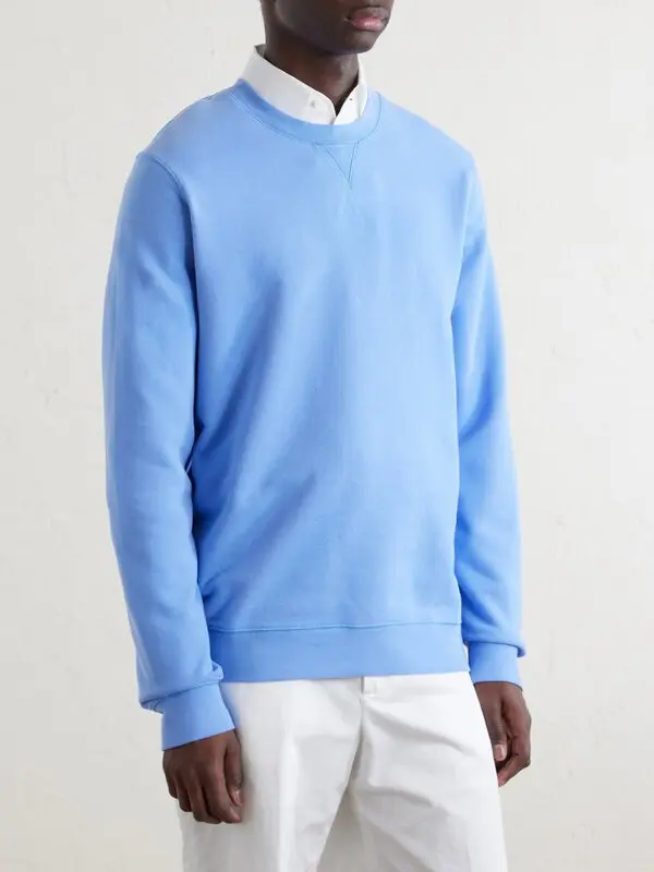 Sunspel Cotton-jersey Sweatshirt