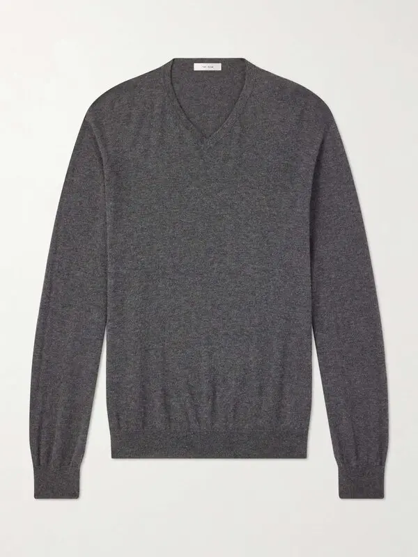 THE ROW Mapple Cashmere V-neck Sweater