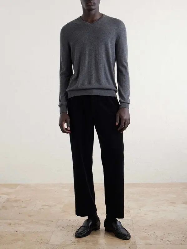THE ROW Mapple Cashmere V-neck Sweater