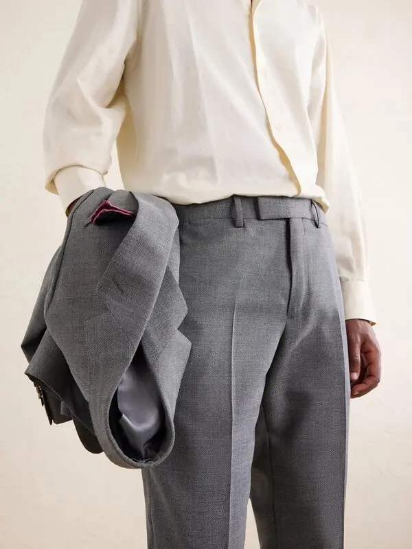 Mr P. Slim-fit Wool-hopsack Suit Trousers