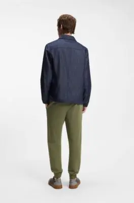 Hugo Cotton Casual Pants With Elasticized Cuffs